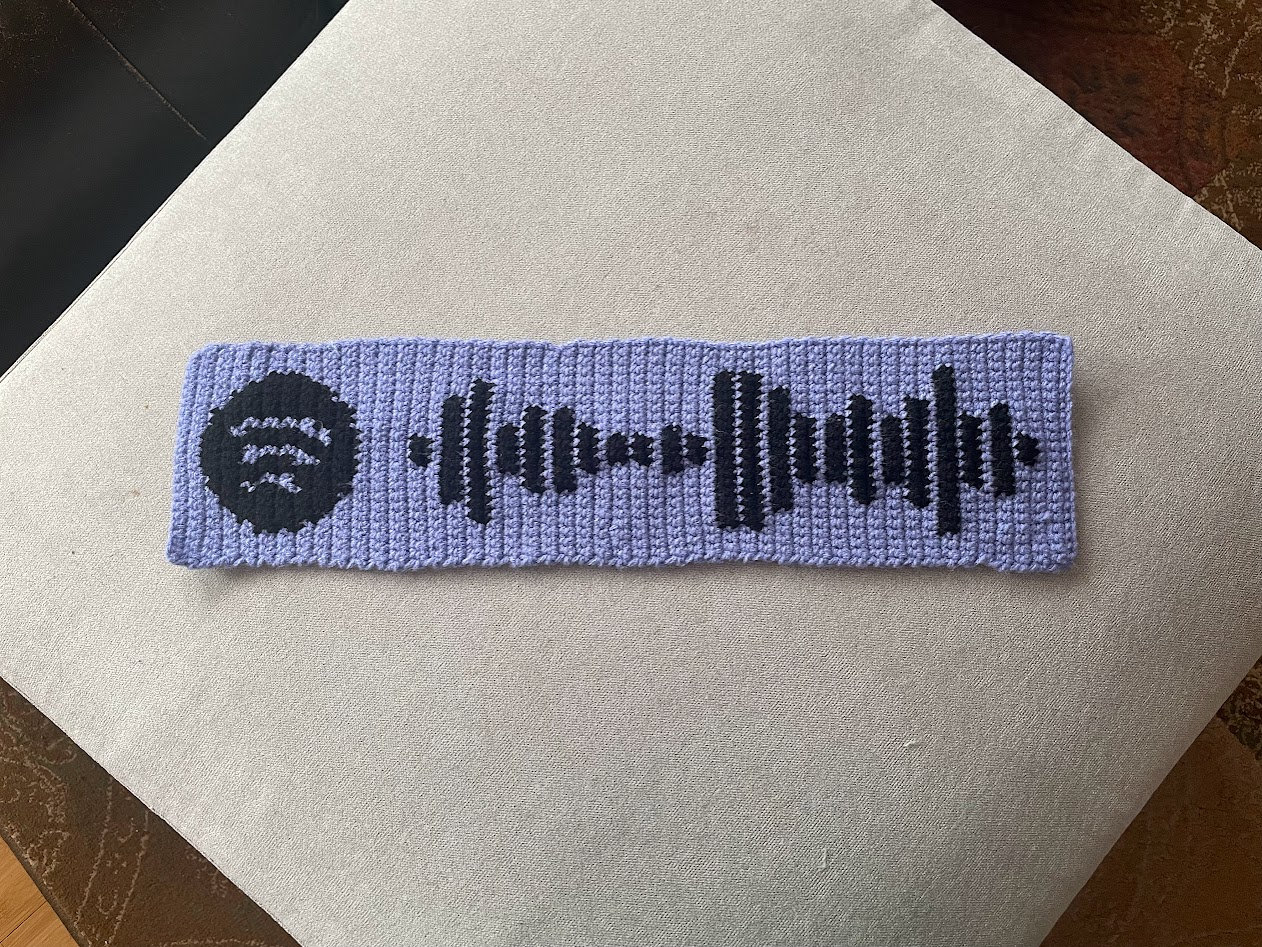 Personalized Scannable Spotify Song Code Crochet Tapestry PATTERN ONLY ...