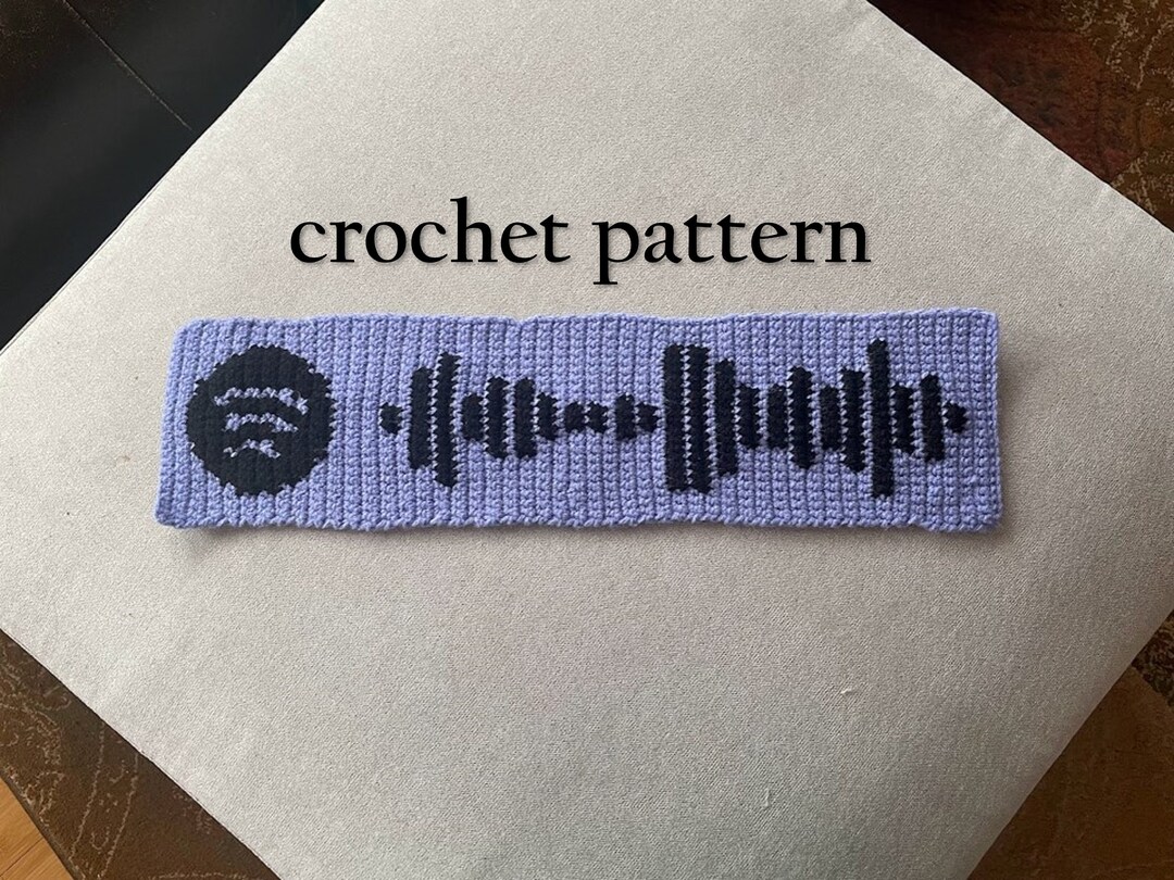 Personalized Scannable Spotify Song Code Crochet Tapestry PATTERN ONLY ...