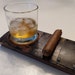 Whiskey Barrel Cigar and Whiskey Butler, Whiskey Coaster, Bourbon ...