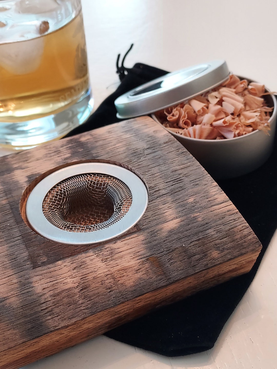 Bourbon Barrel Smoked Cocktail | Smoker Puck Cocktail | Smoking Chimney ...