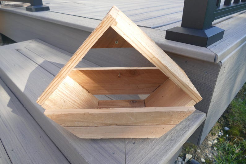 Cedar Dove Nesting Platform Shelter • Cedar Bird Nesting Box • Dove ...
