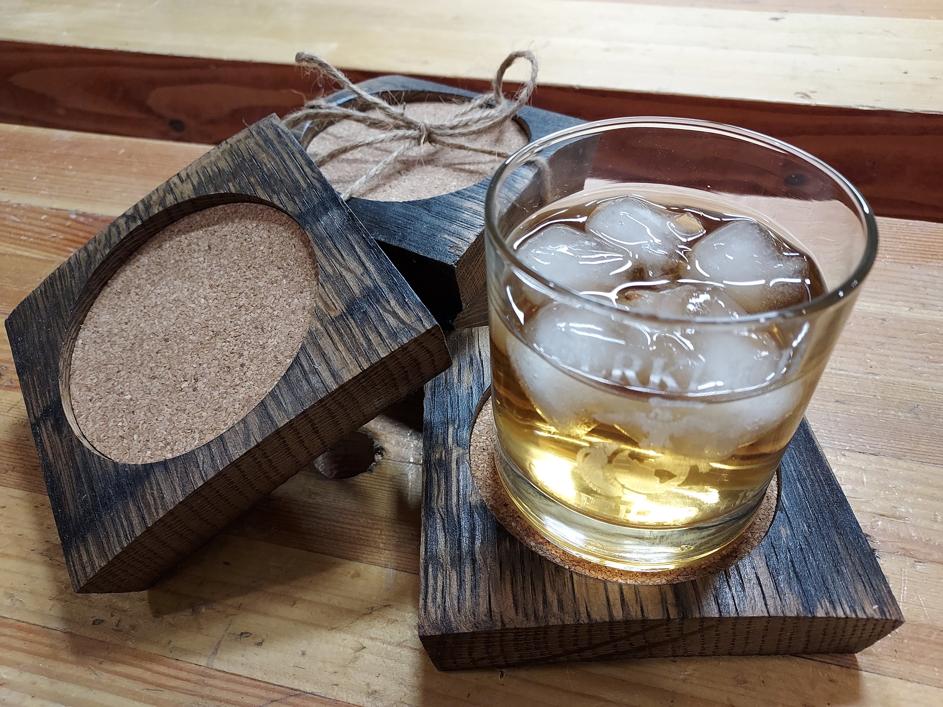 Whiskey Coasters | Bourbon Barrel | Whiskey Barrel Stave Coasters ...