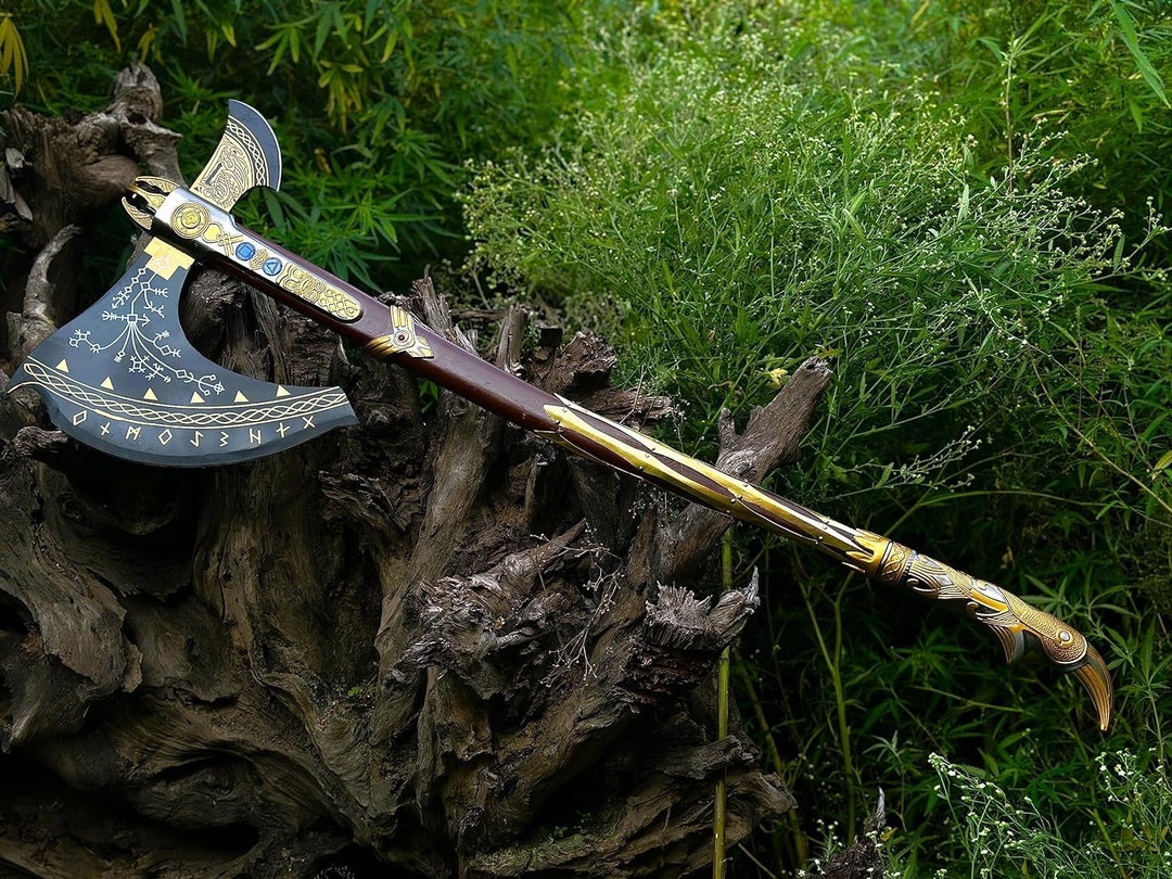 New Edition VIKING Medieval Karatos Axe Replica Prop God of War Kratos ...
