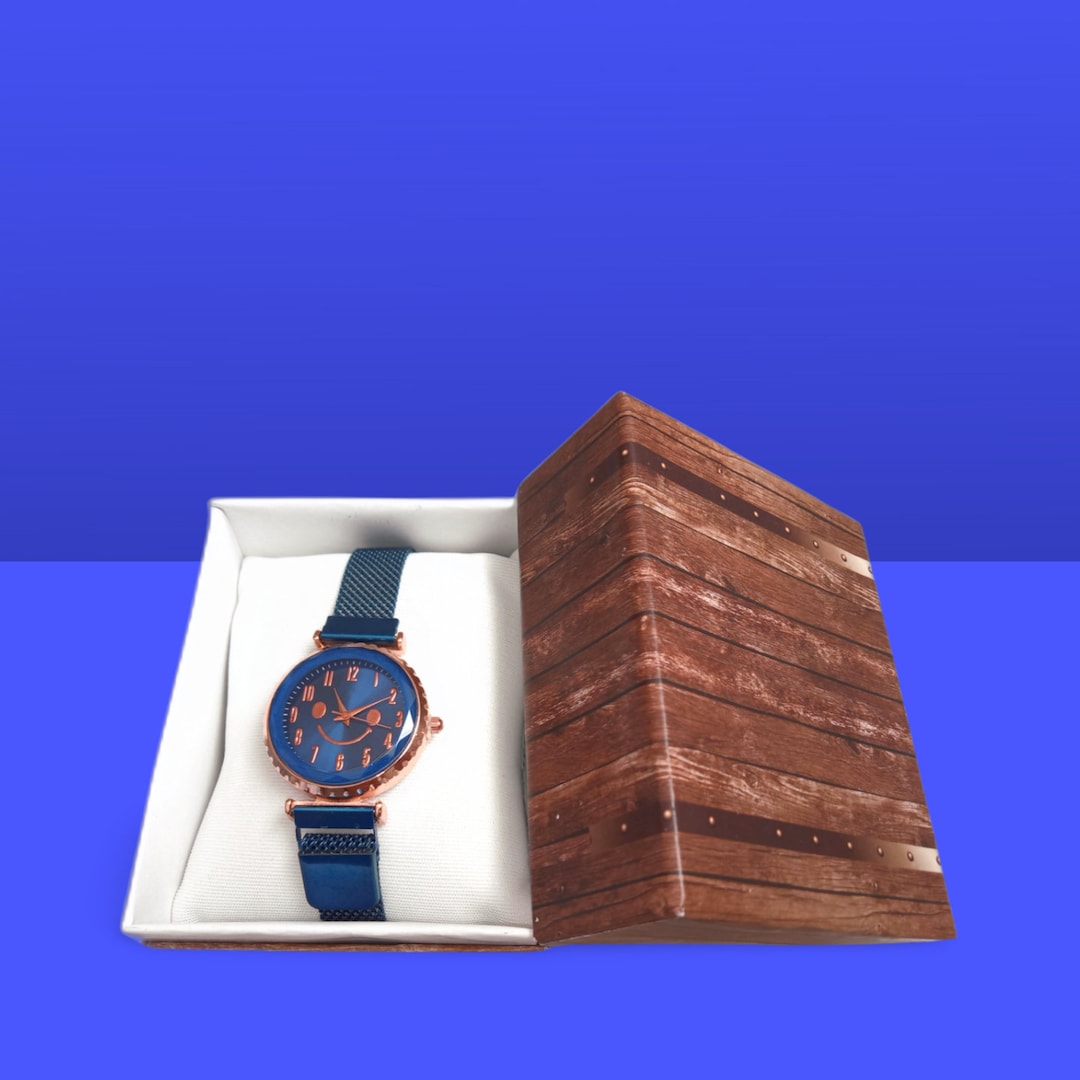 Stylish Women Wrist Watch | Blue, Elegant Blue Wrist Watch for Women ...