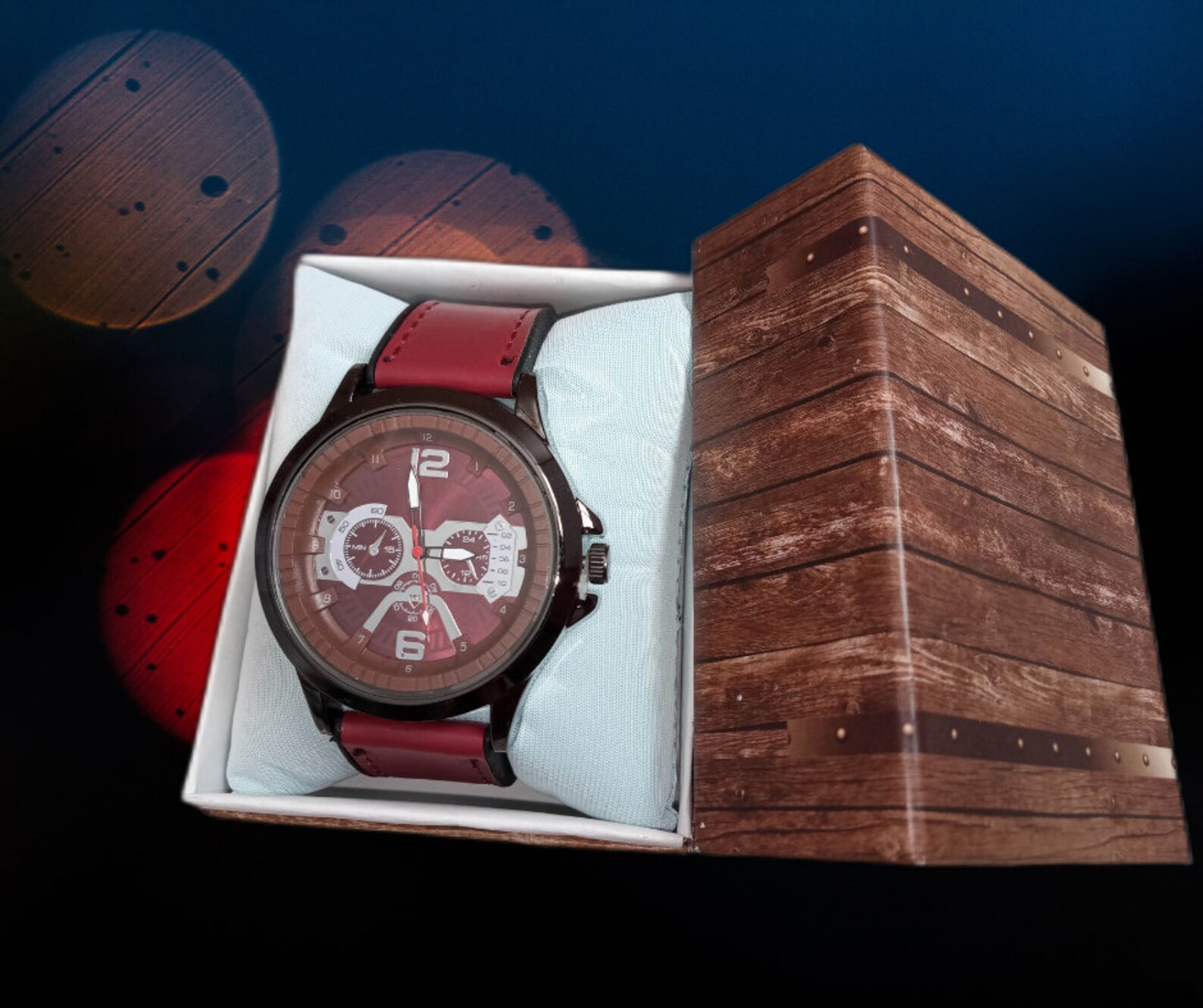 Sports Men Wrist Watch | Red, Men's Chronograph Wrist Watch, Red Sports ...