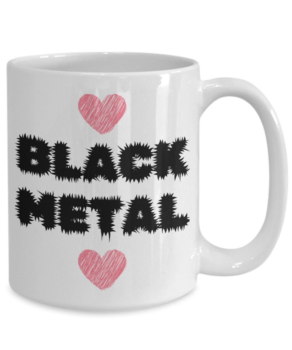 Black Metal Mug Black Metal Gift Metalhead Gift Metalhead Mug Heavy ...