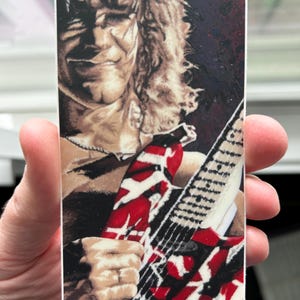 Sticker - “EVH” Eddie Van Halen 5”x2.5” - Etsy