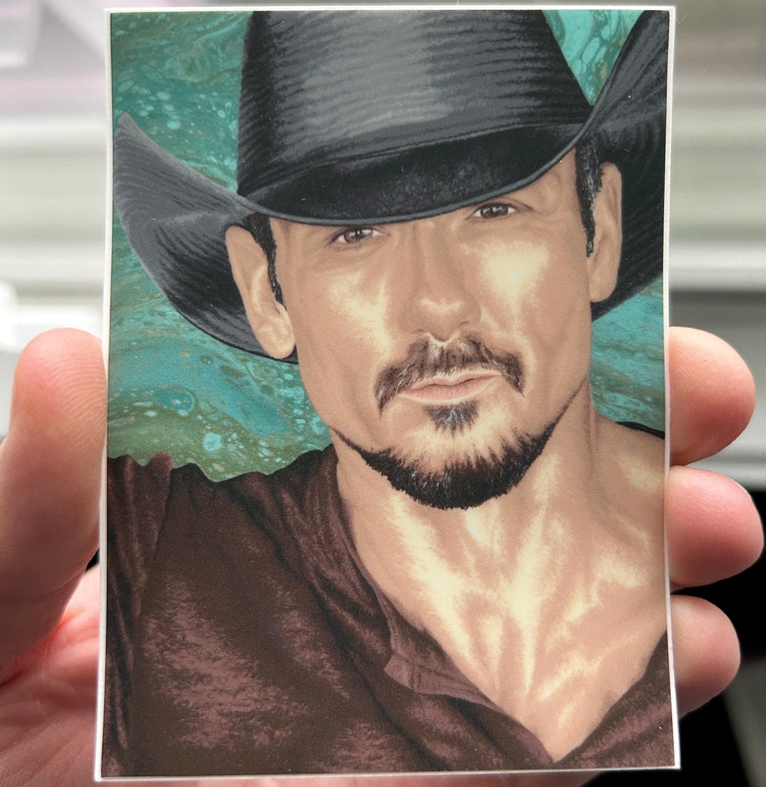Sticker - “outlaw” Tim Mcgraw 3”x4” - Etsy