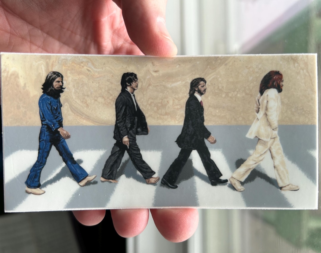 Sticker - “abbey Road” the Beatles 5”x2.5” - Etsy
