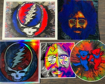 Grateful Dead Sticker Pack - Etsy