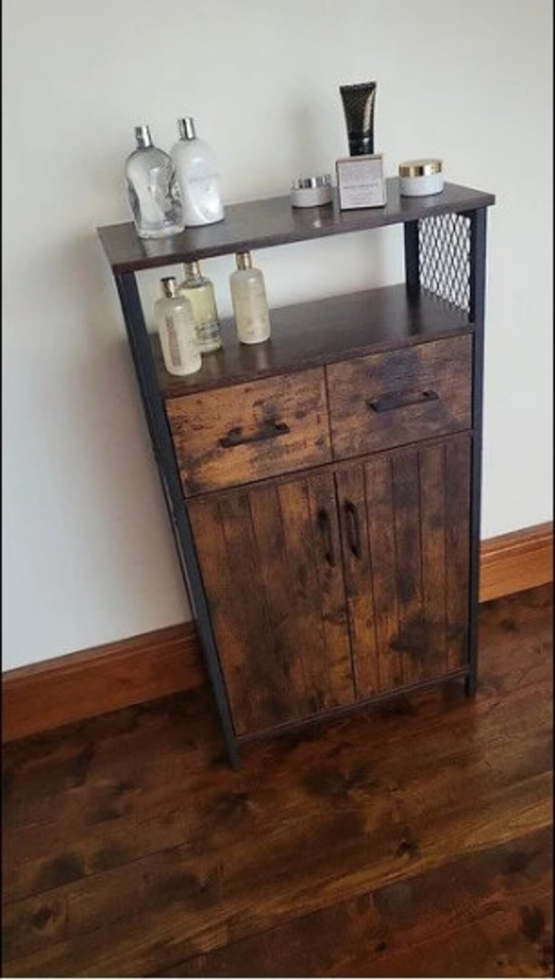 Industrial Bathroom Cabinet, Rustic Style Highboard, Living Room High ...