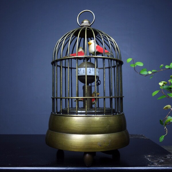 Antique Bird Cage Clock - Etsy