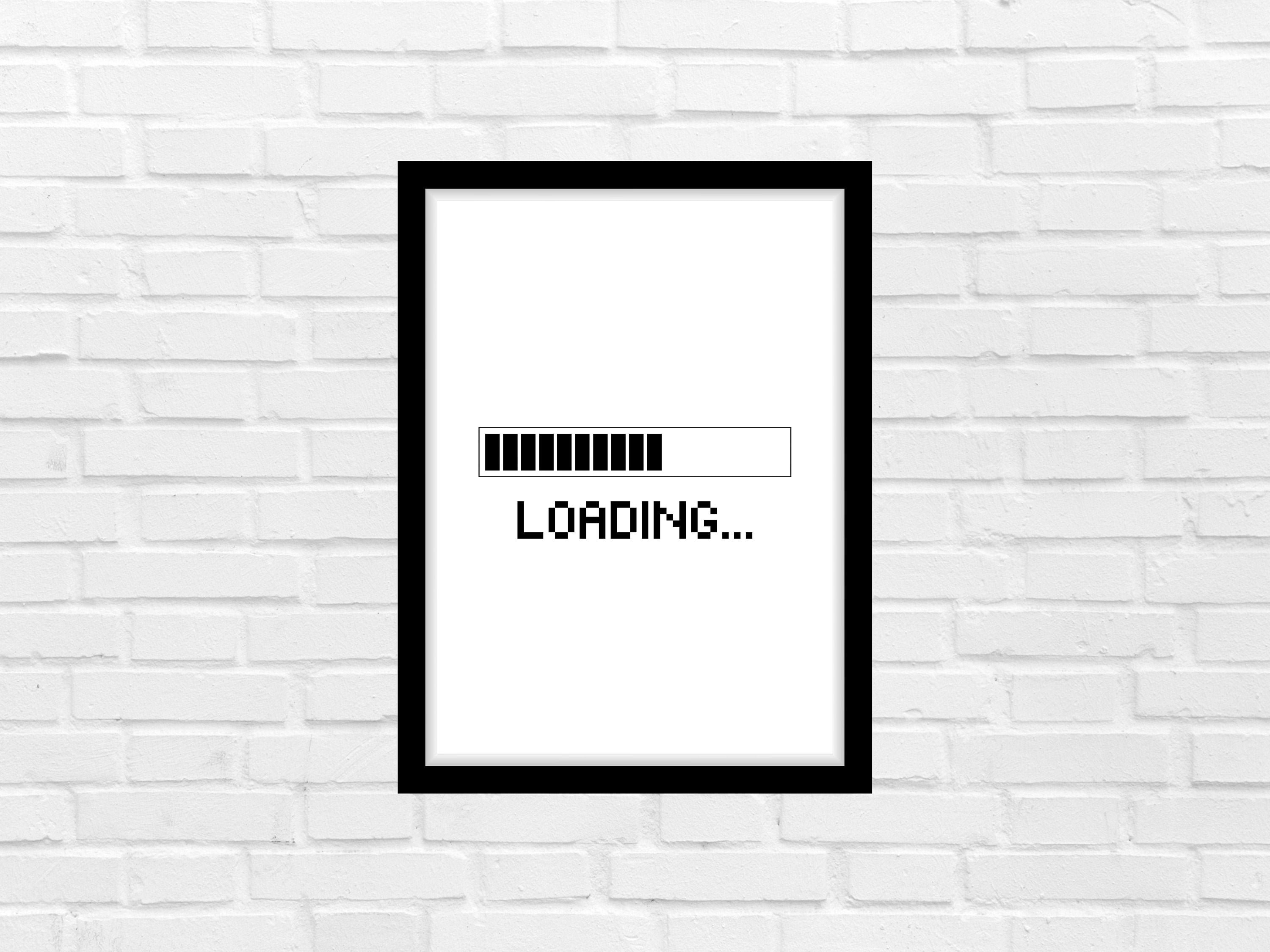 Loading Progress Bar, Gamer Poster, Gaming Print, Gamer Gifts, Video ...