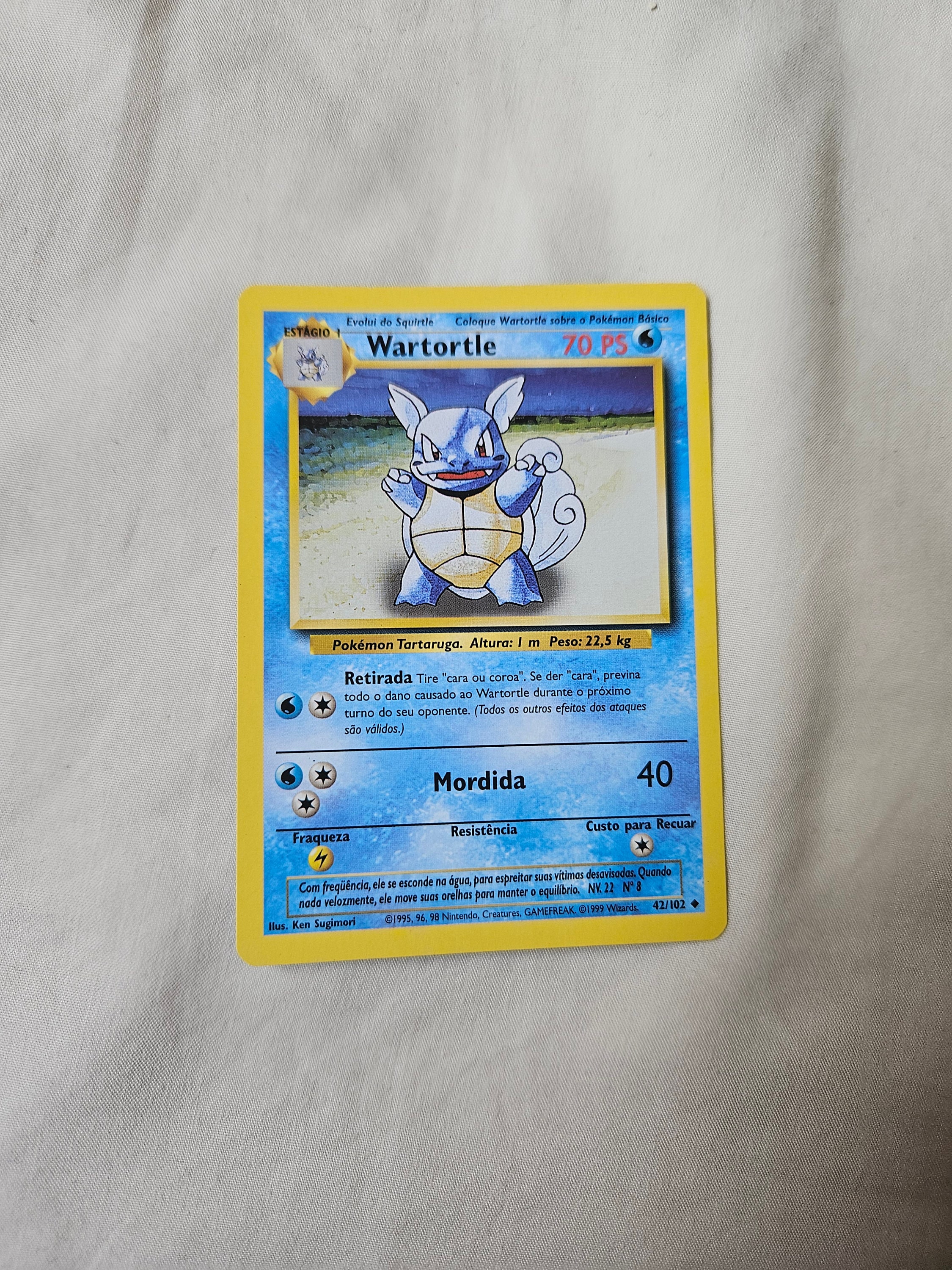 1999 Pokémon Card Wartortle Evolution Error Box Portuguese Rare - Etsy