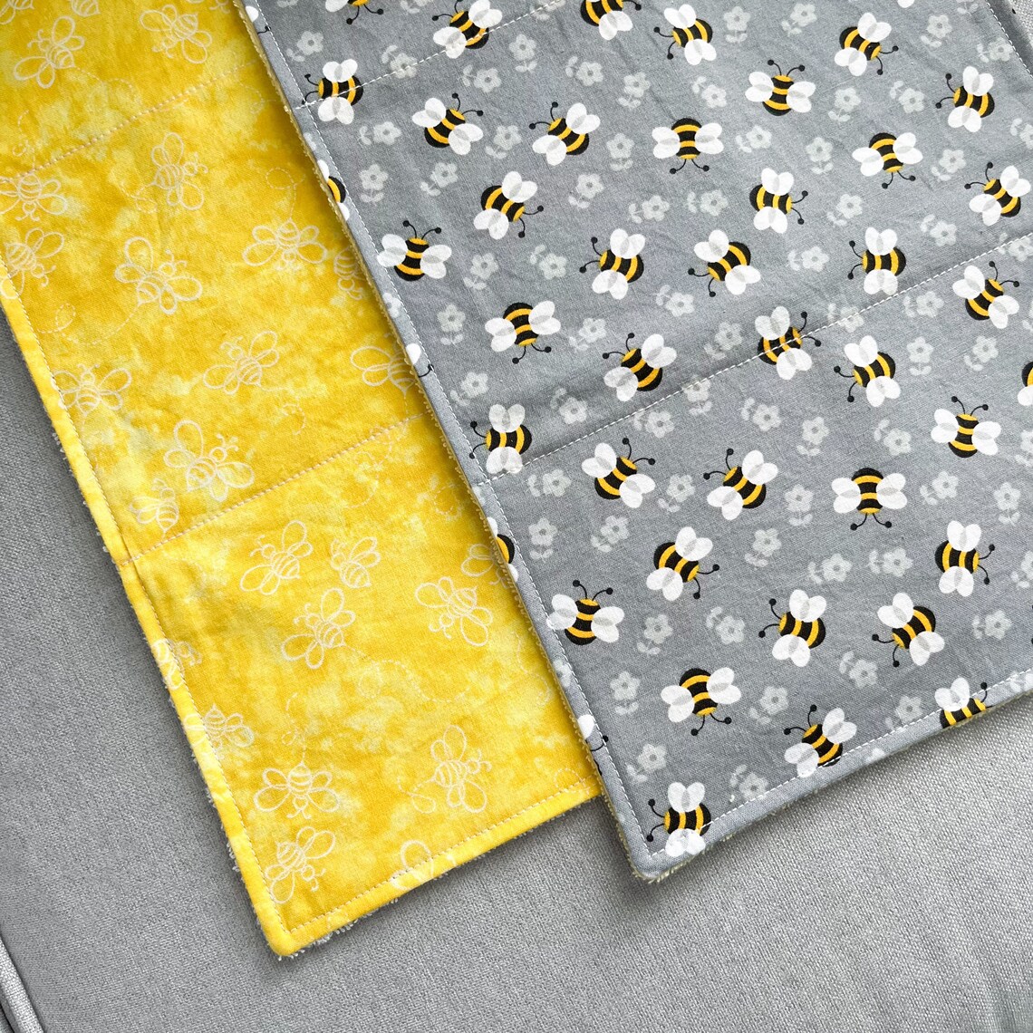 Burp Cloth Set | Bumble Bee Baby Bee Cotton - Etsy