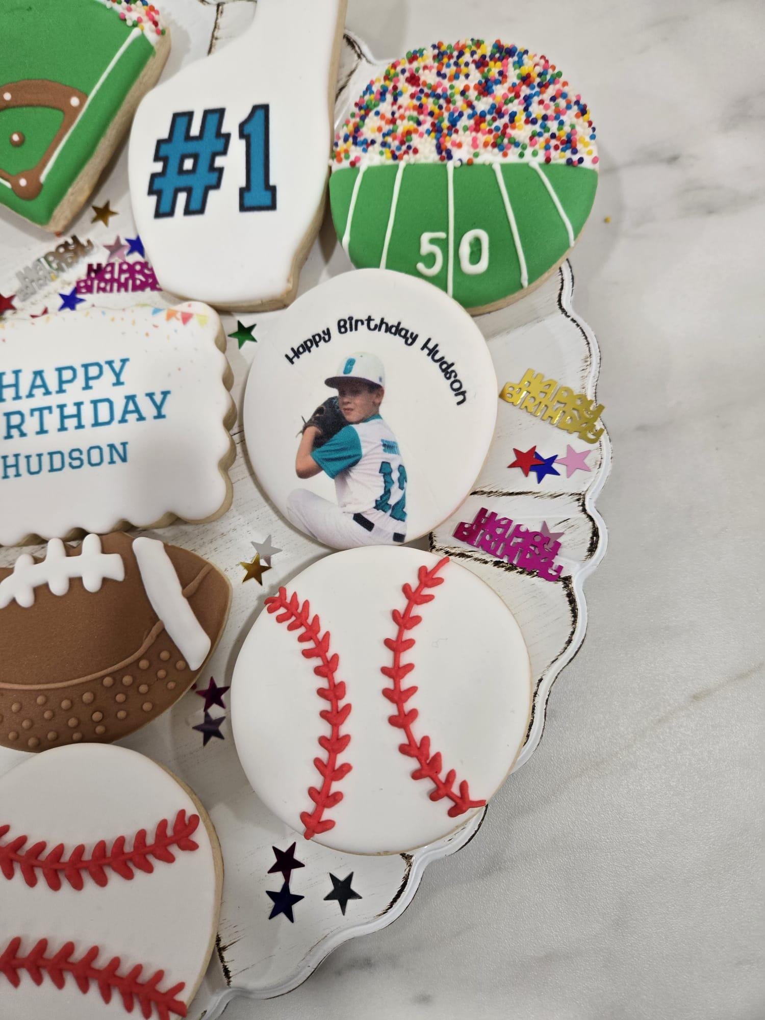 Sports Theme Sugar Cookies – Custom Decorated Royal Icing Cookies With ...