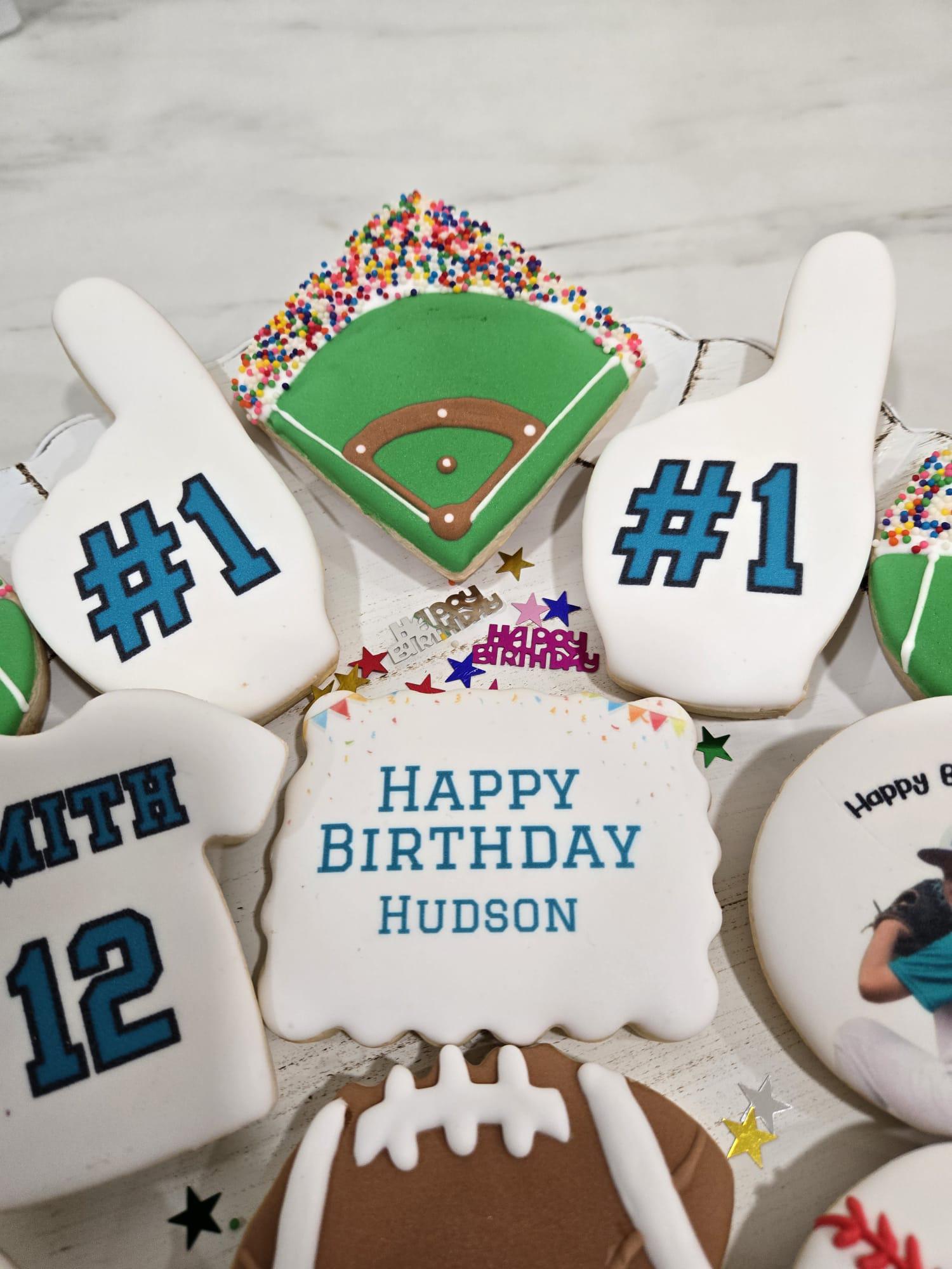 Sports Theme Sugar Cookies – Custom Decorated Royal Icing Cookies With ...