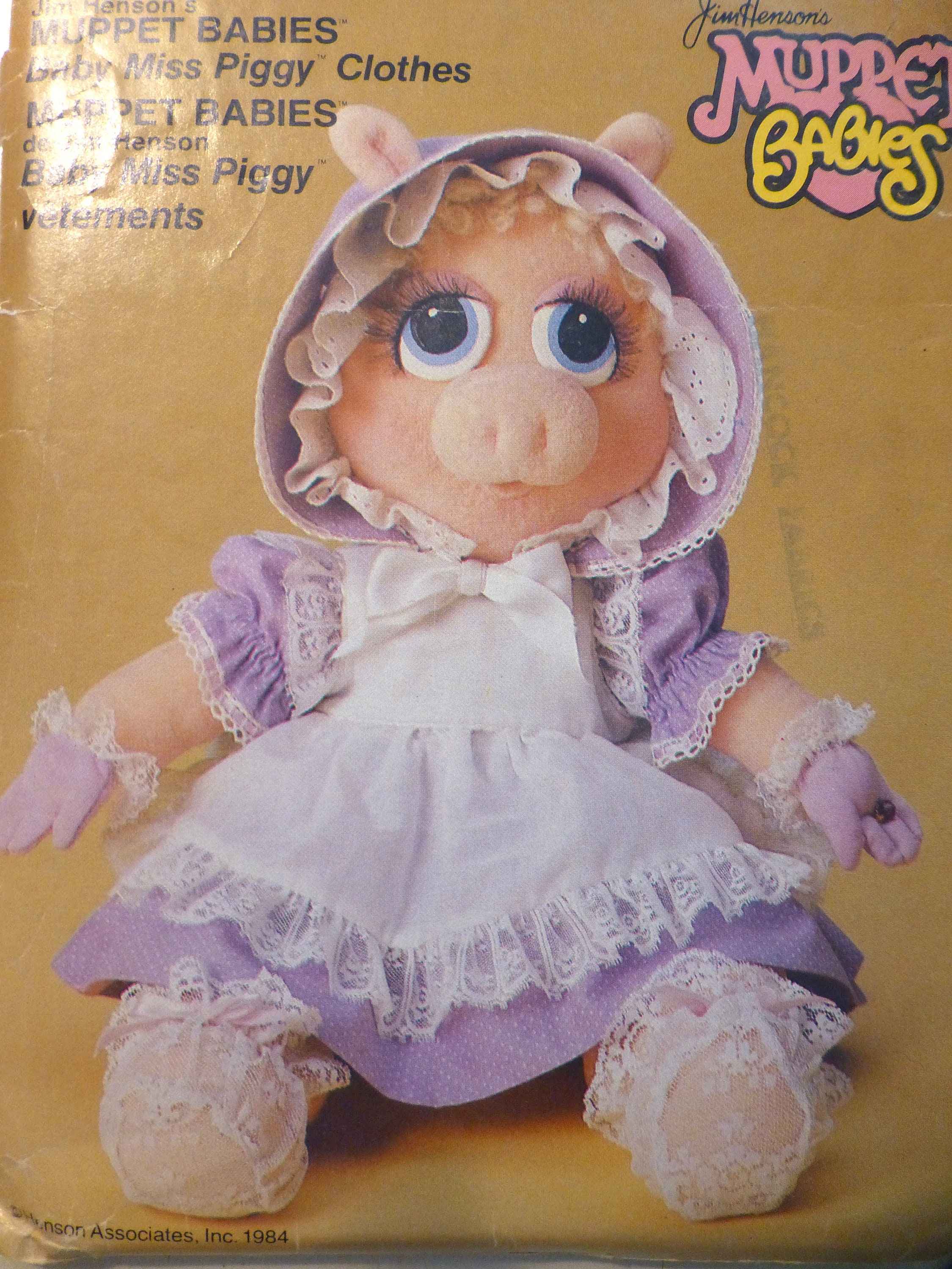 Vogue Sewing Pattern 9179, Uncut FF, Jim Henson's Muppet Babies ...