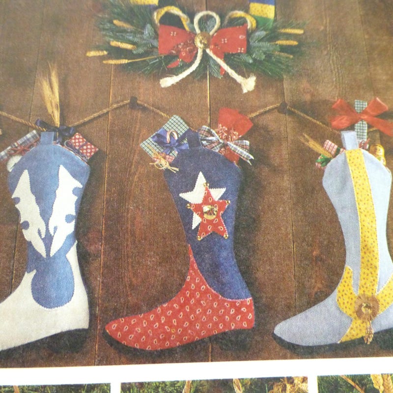 Cowboy Boot Stocking - Etsy