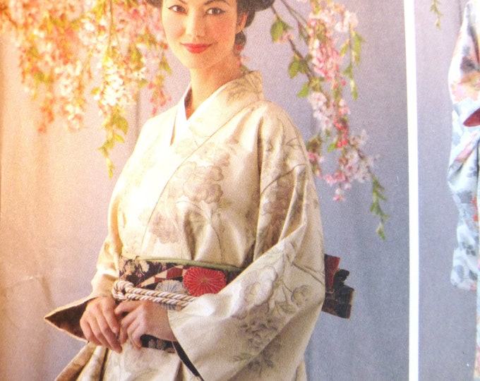 Simplicity Sewing Pattern 4080, Beautiful Geisha Kimono Obi Belt Dickie ...