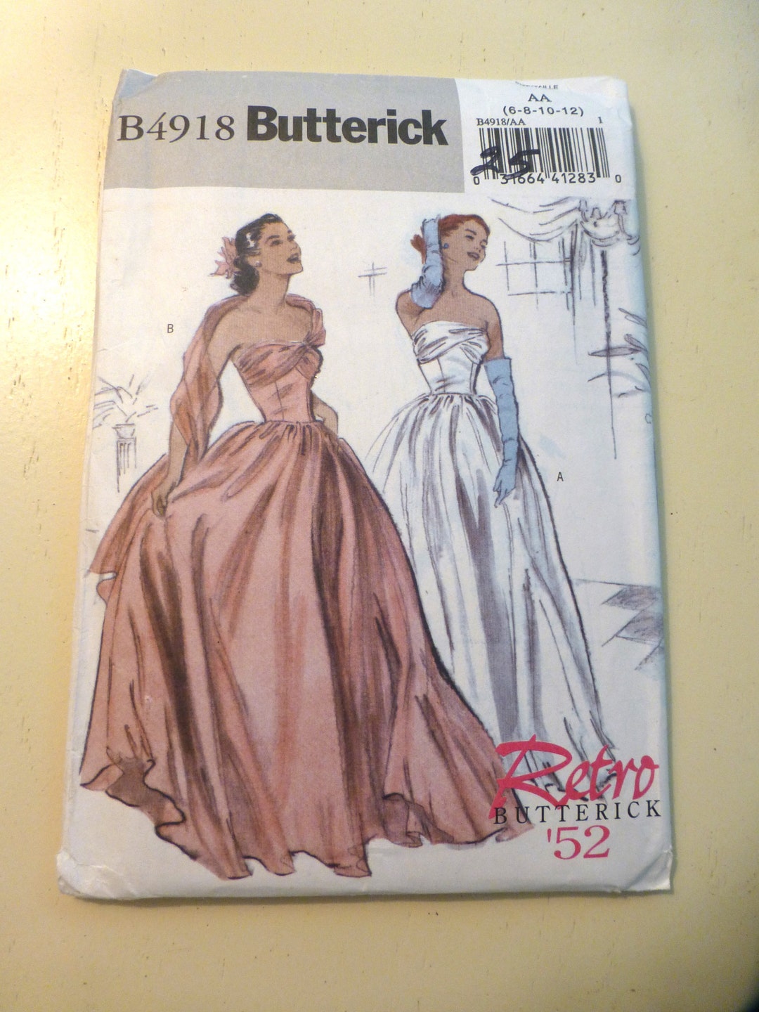 Butterick Sewing Pattern, Original 1952 Design, Retro, Reissued in 2006 ...