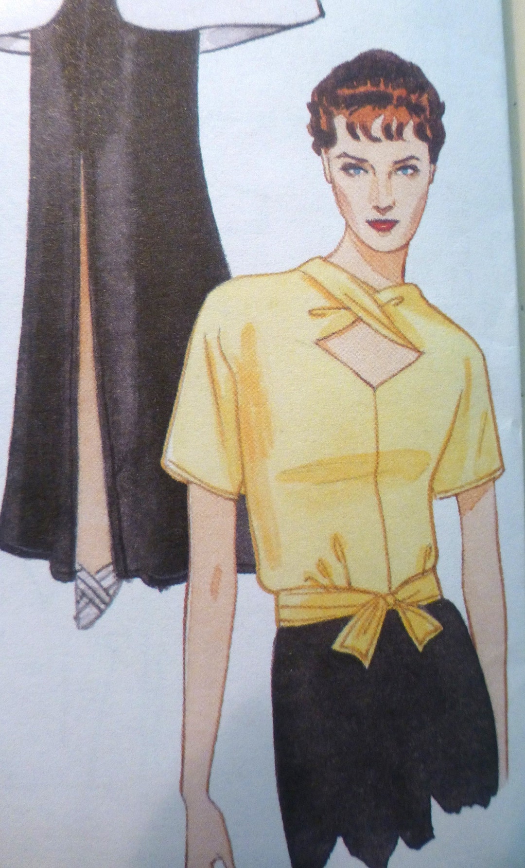 1935 Reissued Sewing Pattern: Evening Dress, Blouse & Coat (sizes 18-22 ...