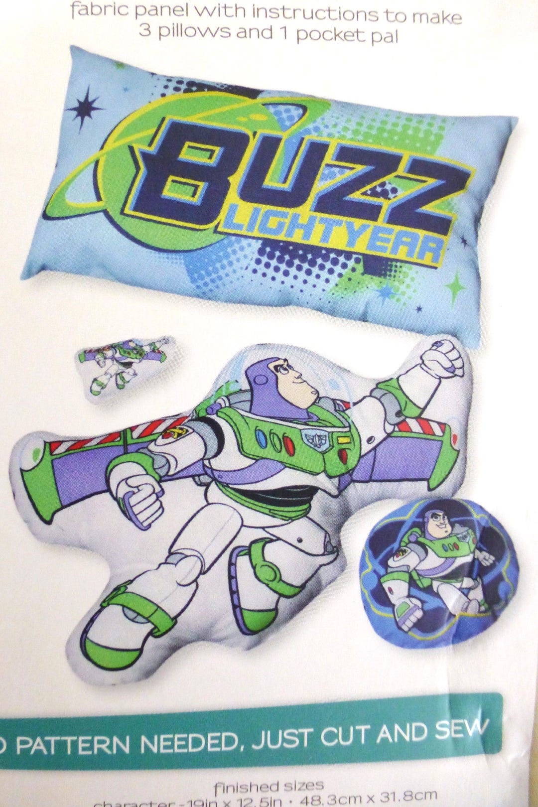 Cut and Sew Fabric Panel, Buzz Lightyear Fabric Panel,cotton Fabric ...