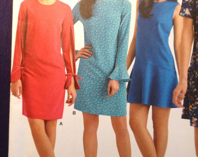 Simplicity Sewing Pattern 8415, Sheath or Drop-waist Dress With Four ...