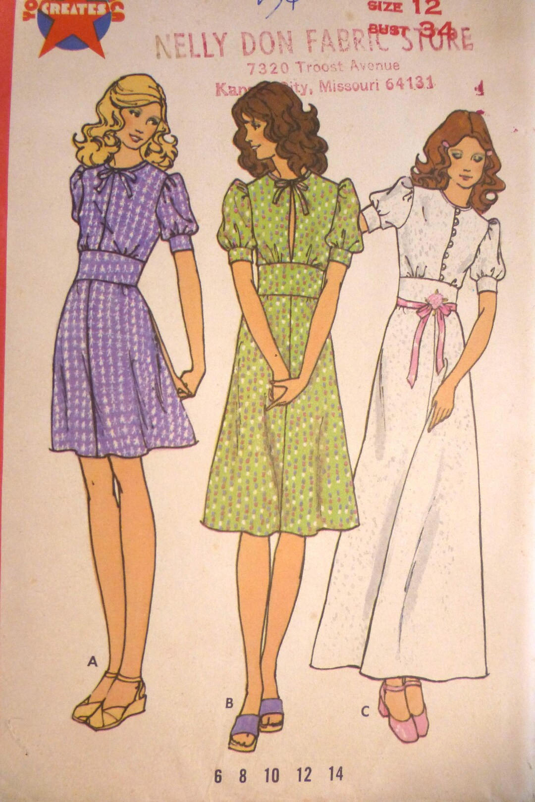 Butterick Sewing Pattern 6571, Uncut, FF, Rare Misses Dress Pattern Has ...