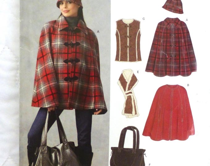 New Look Sewing Pattern 6658, Uncut, Missses Cape Pattern, Hat Pattern ...