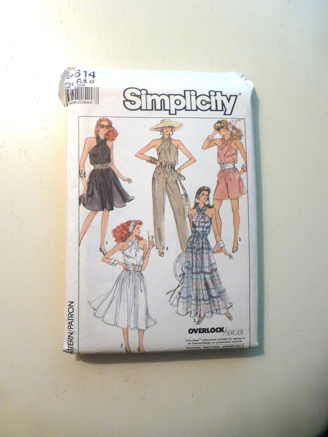 Simplicity Sewing Pattern #8614, Uncut FF, Vintage 1988, Criss-cross ...