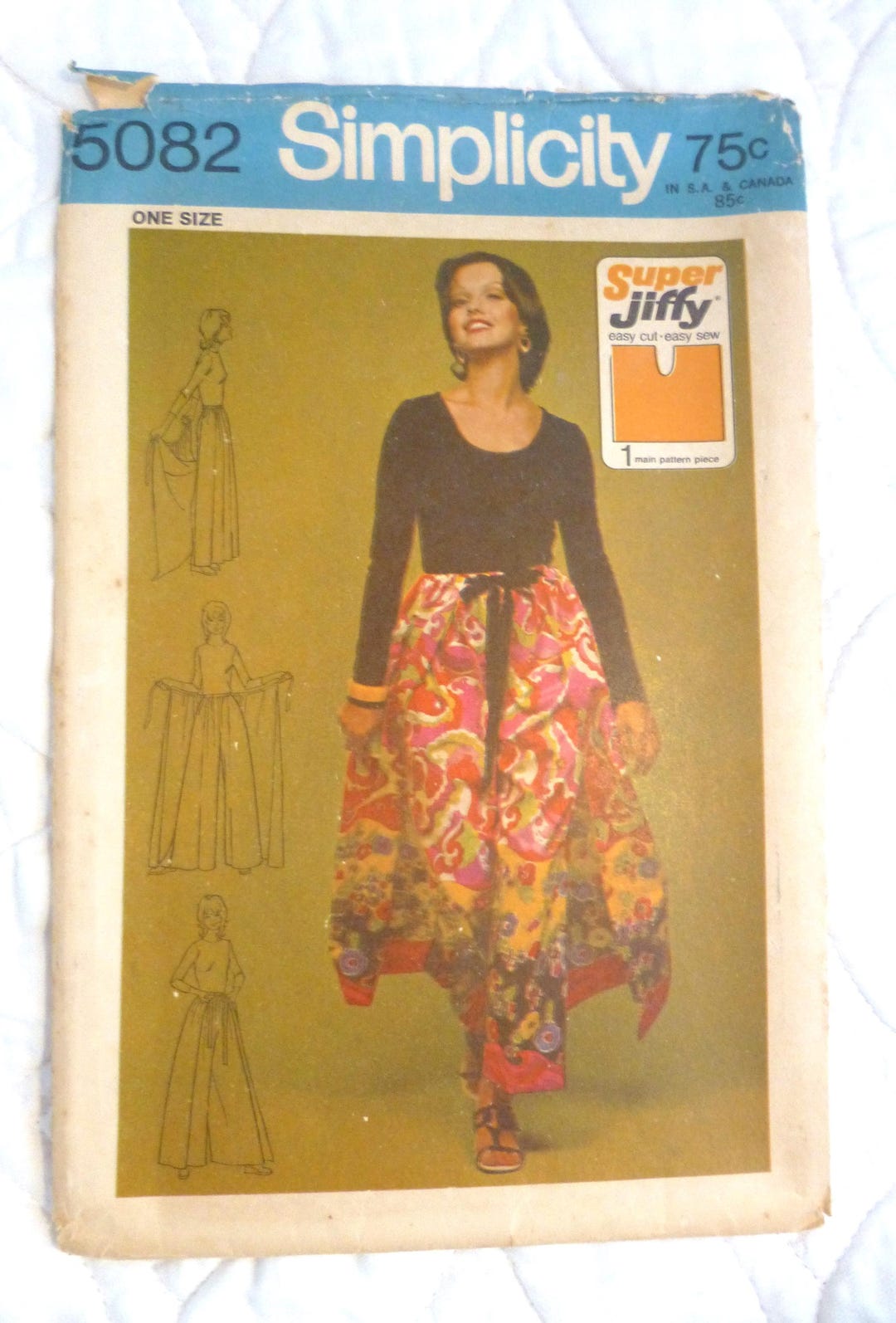 Simplicity Sewing Pattern 5082 Misses Super Jiffy Wrap & Tie Pant Skirt ...