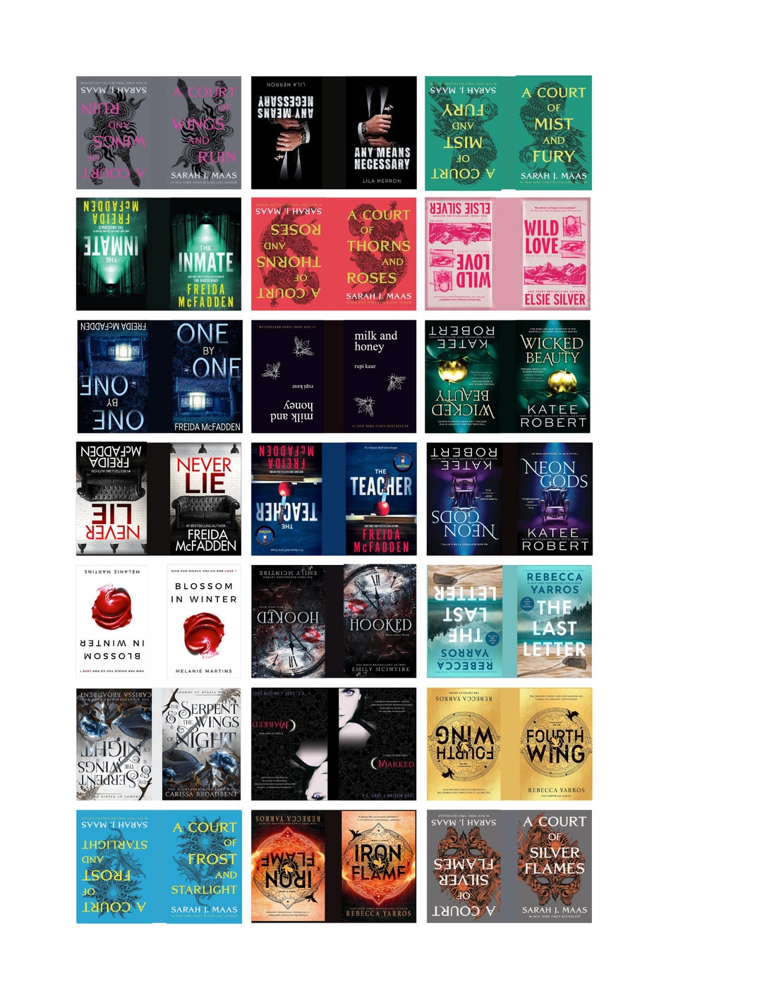 Mini Book Template - Etsy