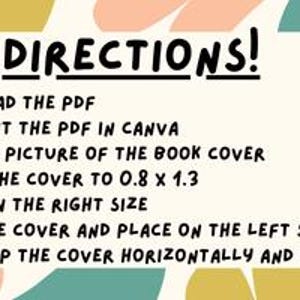 Mini Book Template - Etsy