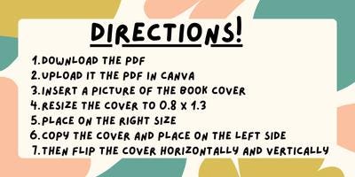 Mini Book Template - Etsy