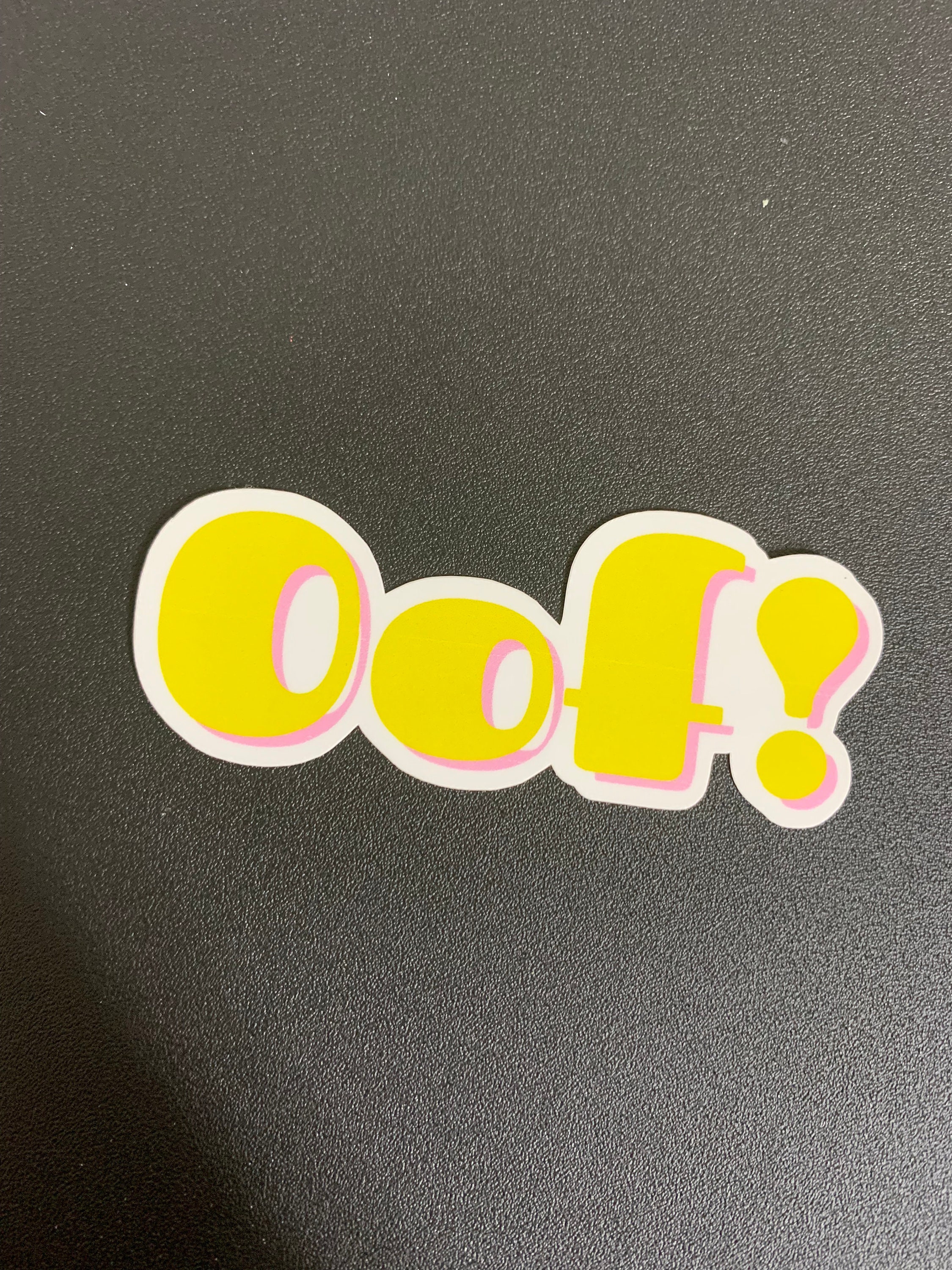 Oof Meme Sticker for Laptop Water Bottle Journal Phone - Etsy