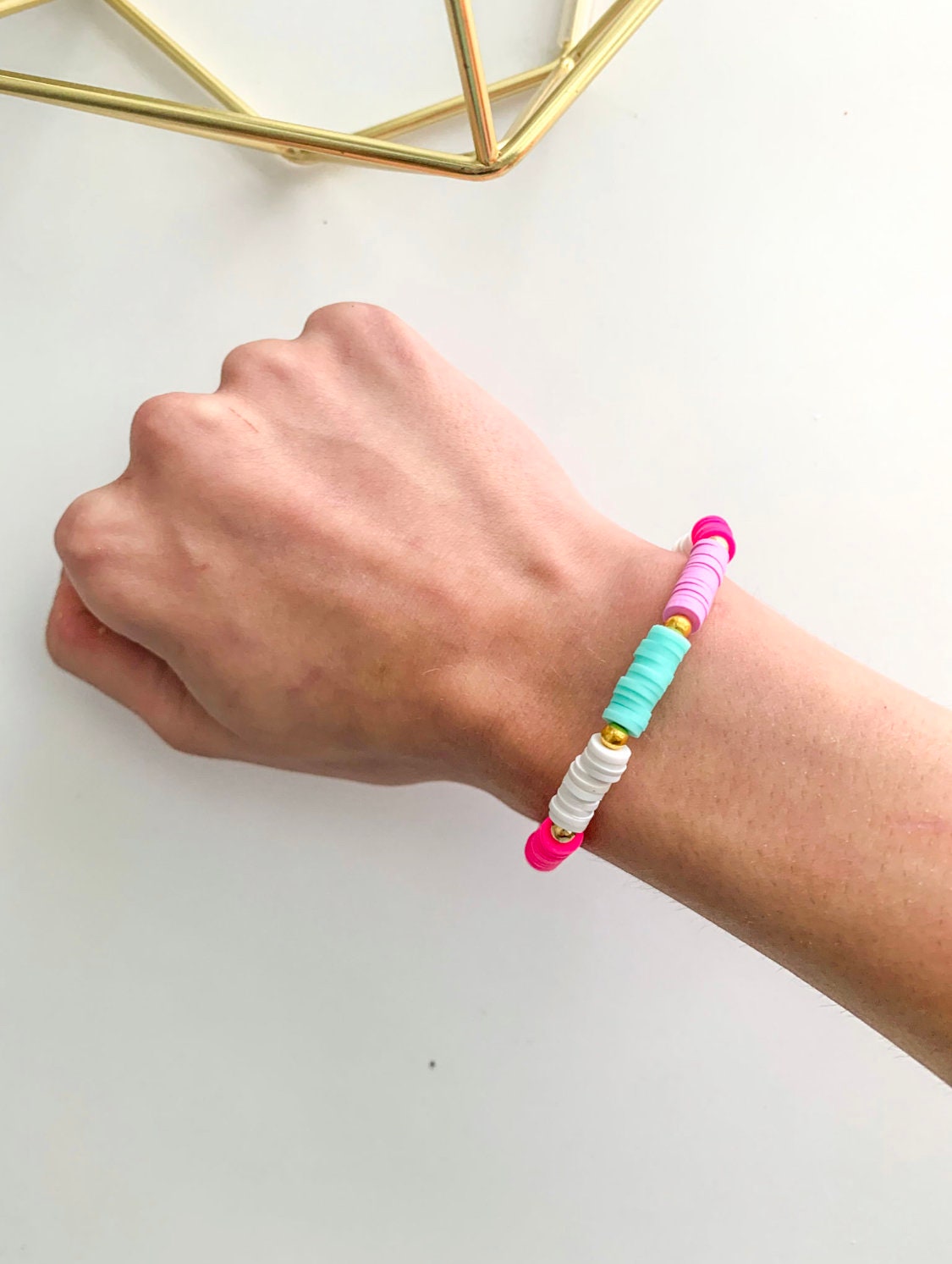 Sunshine Side Clay Bead Bracelet - Etsy