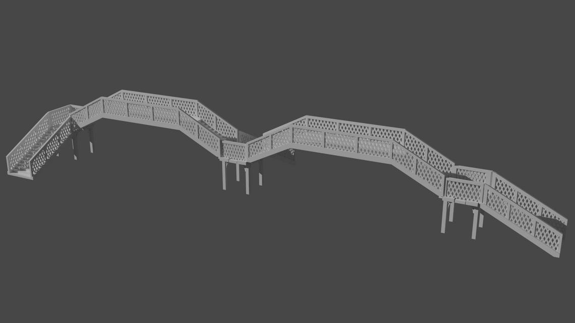 Model Railway Modular Platform Arch Footbridge Kit - Etsy
