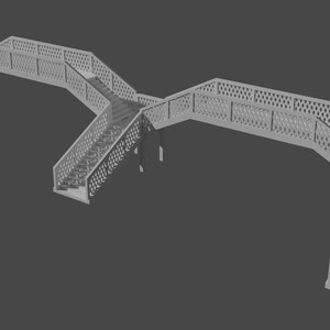 Model Railway Modular Platform Arch Footbridge Kit - Etsy