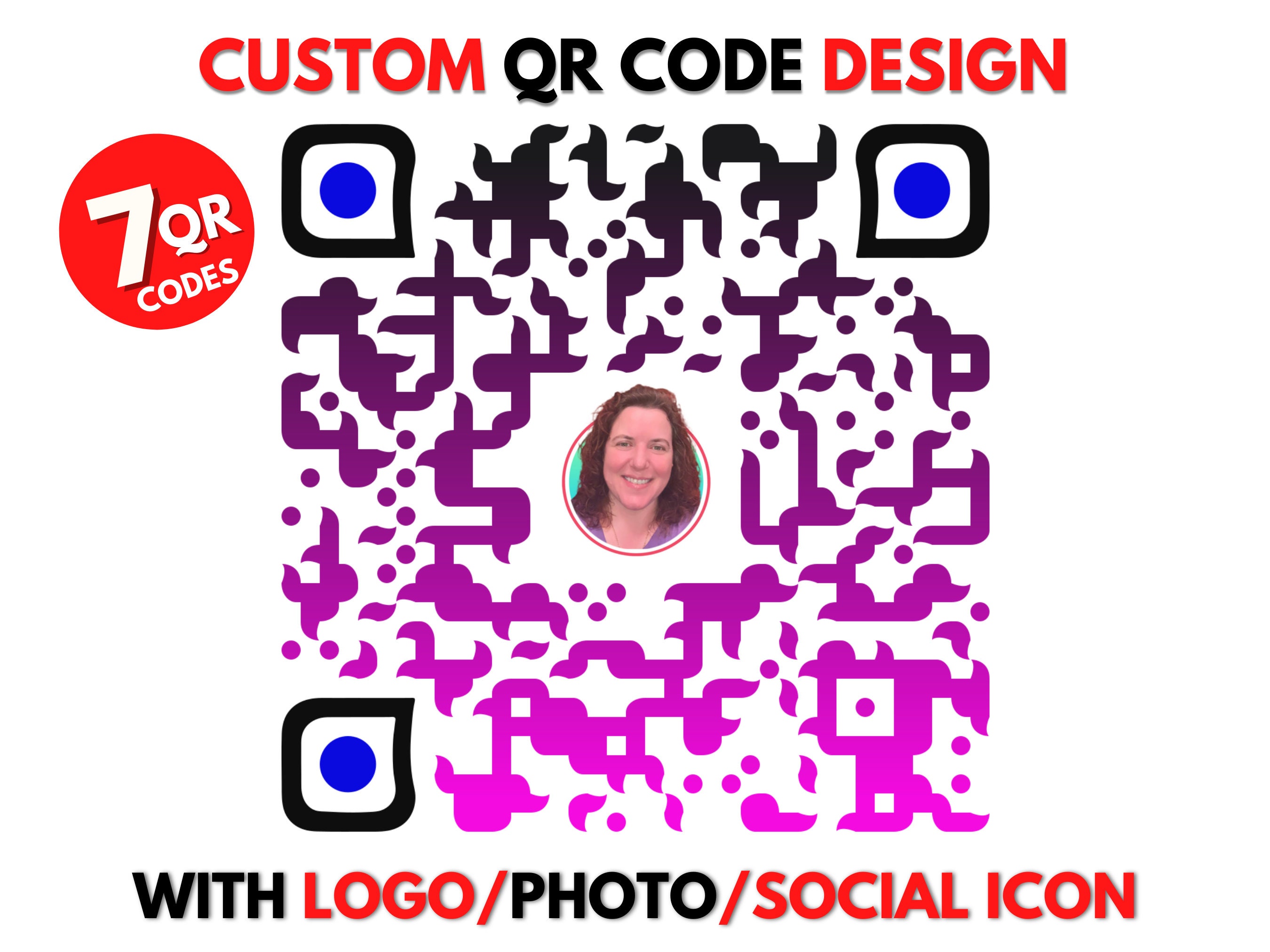 Custom QR Code With Logo or Photo .ideal for Your - Etsy