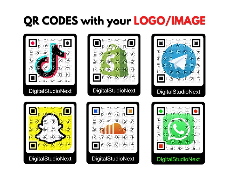Custom QR Code With Your Logo/image That Redirects to Any Link. Ideal ...