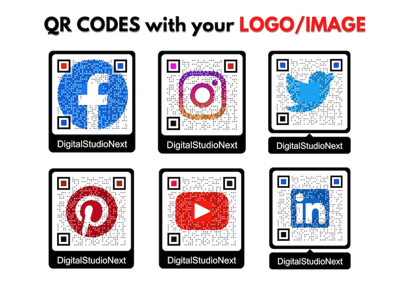 Custom QR Code With Your Logo/image That Redirects to Any Link. Ideal ...