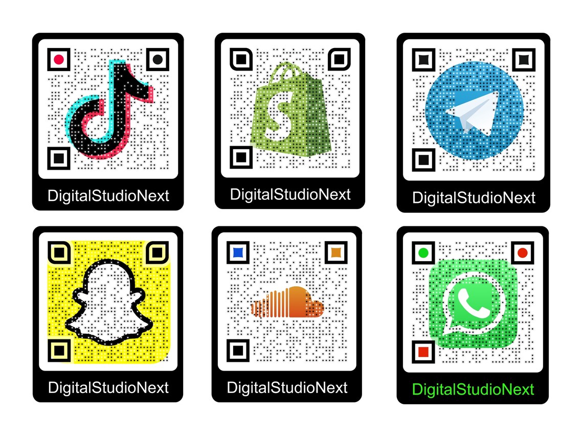 Logo QR Code.website Qr Code.social Media Qr Code. for Any - Etsy