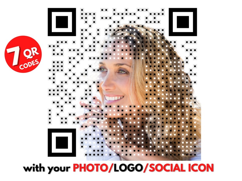 Custom QR Code With Logo/photo for Website,social Media,scan to Pay or ...