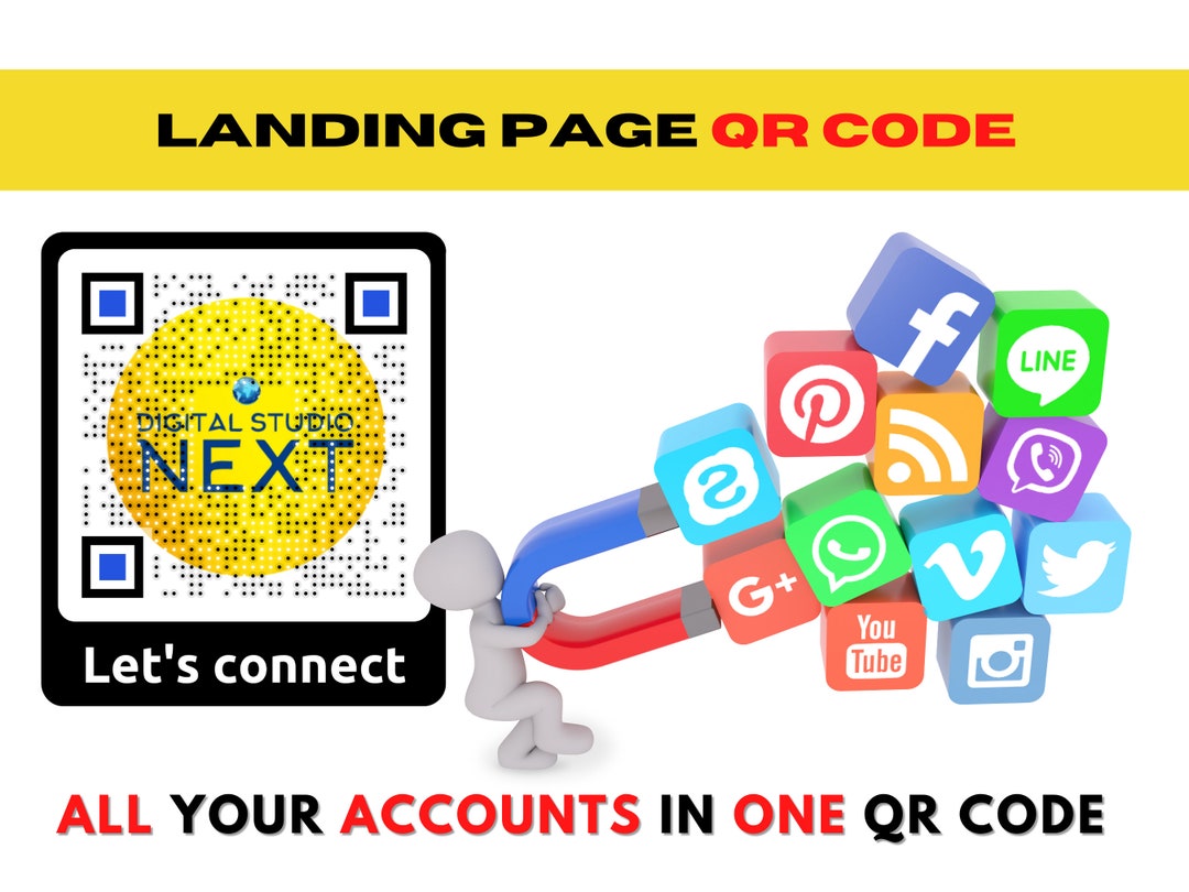 Custom QR Code With Logo That Links to All Your Social Accounts and ...