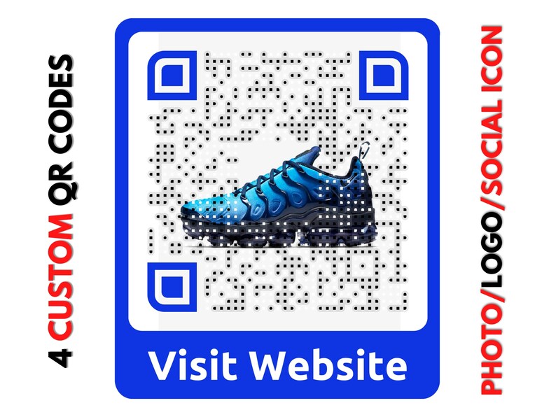 Logo QR Code.website Qr Code.social Media Qr Code. for Any - Etsy