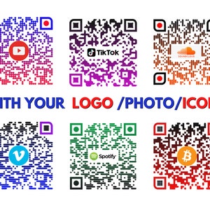 Custom QR Code With Logo or Photo .ideal for Your E-shop/website ...