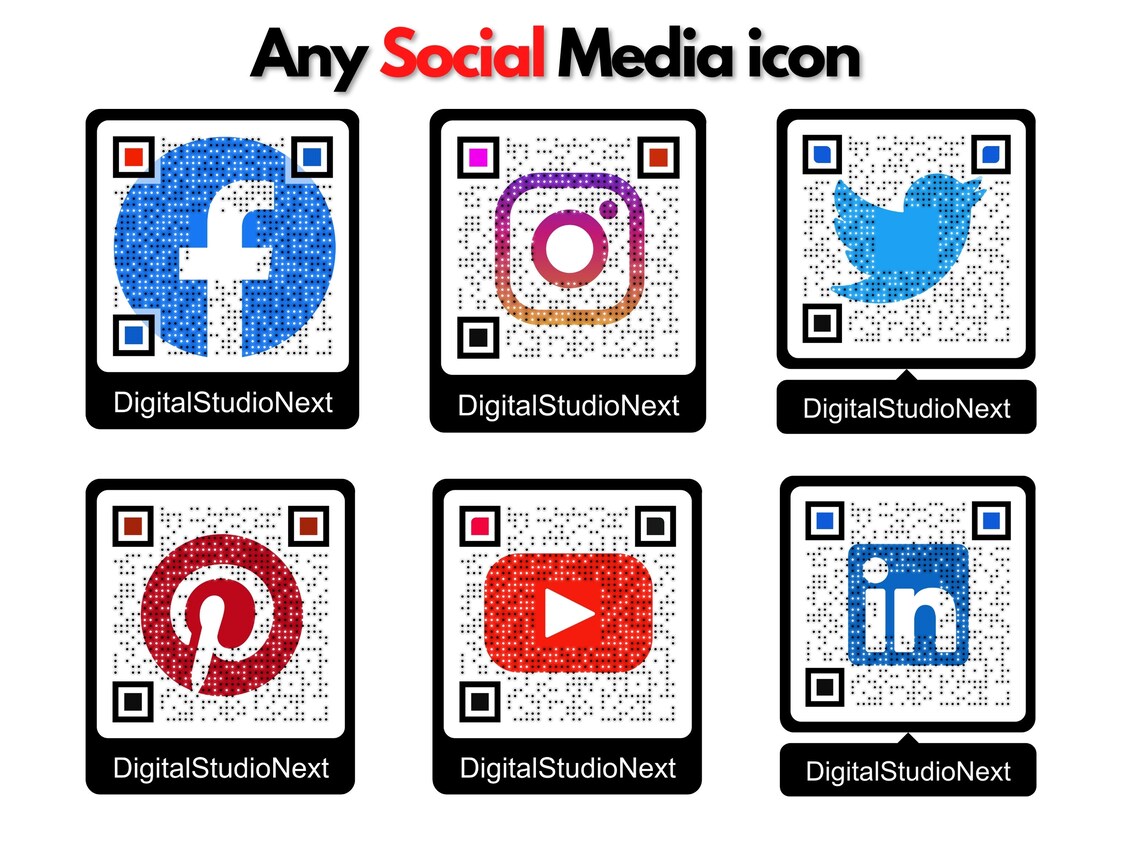Logo QR Code.website Qr Code.social Media Qr Code. for Any Link.u Get 4 ...