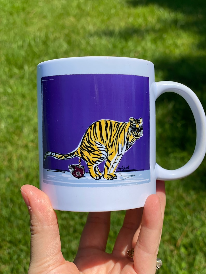 Tiger Poop Mug - Tiger Smug Mug :) - Tiger Poop Mug - Etsy