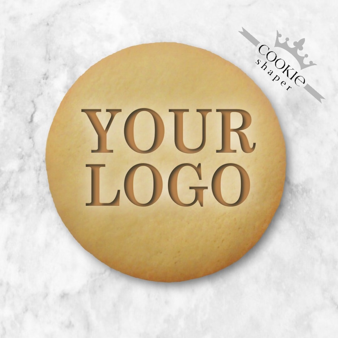 Logo Personalized Cookie Stamp & Cutter. Embosser Round Shape. Request ...